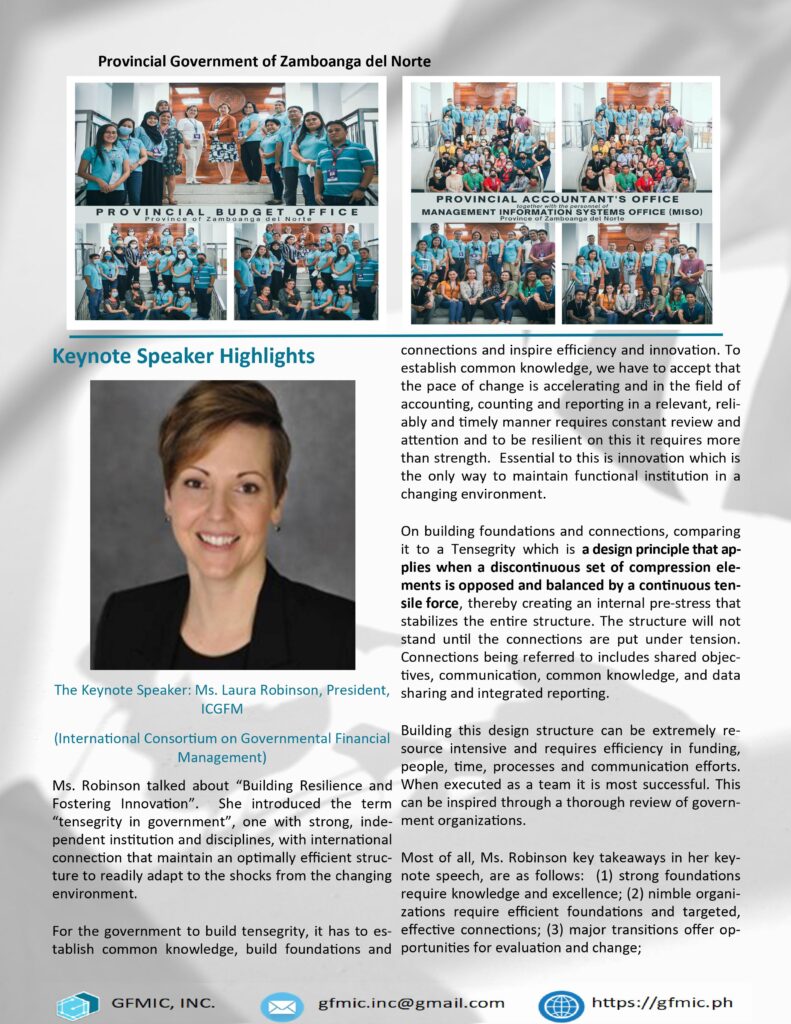 Post Conference Newsletter - GFMIC, Inc.