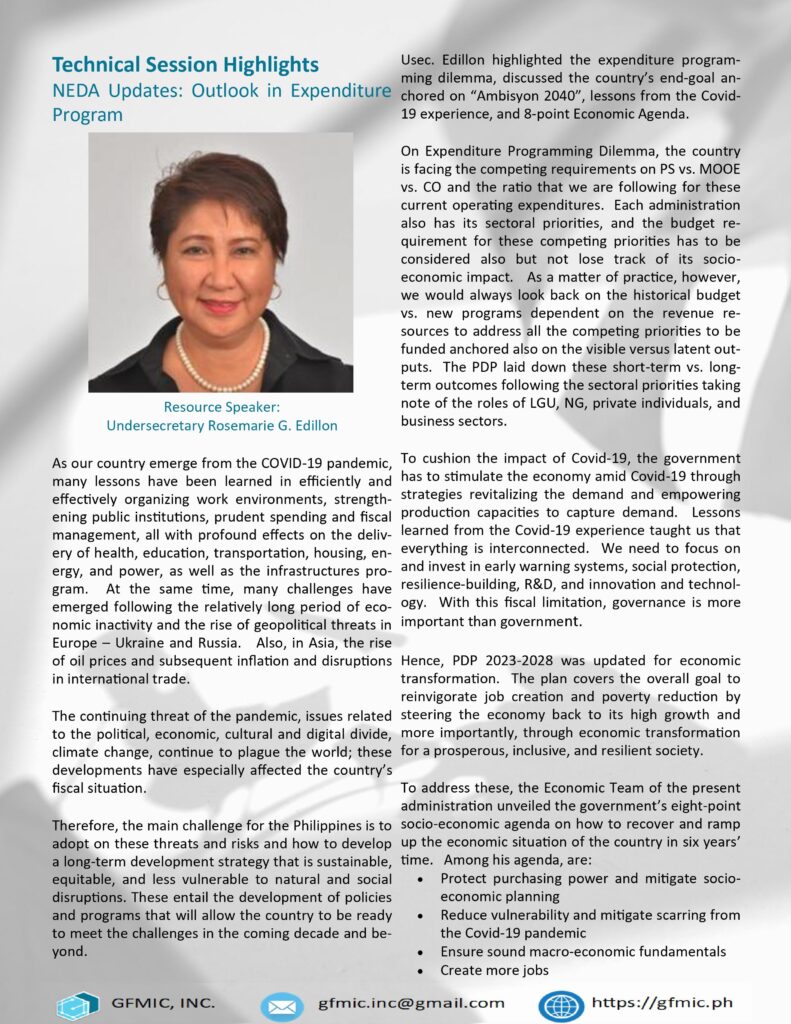 Post Conference Newsletter - GFMIC, Inc.